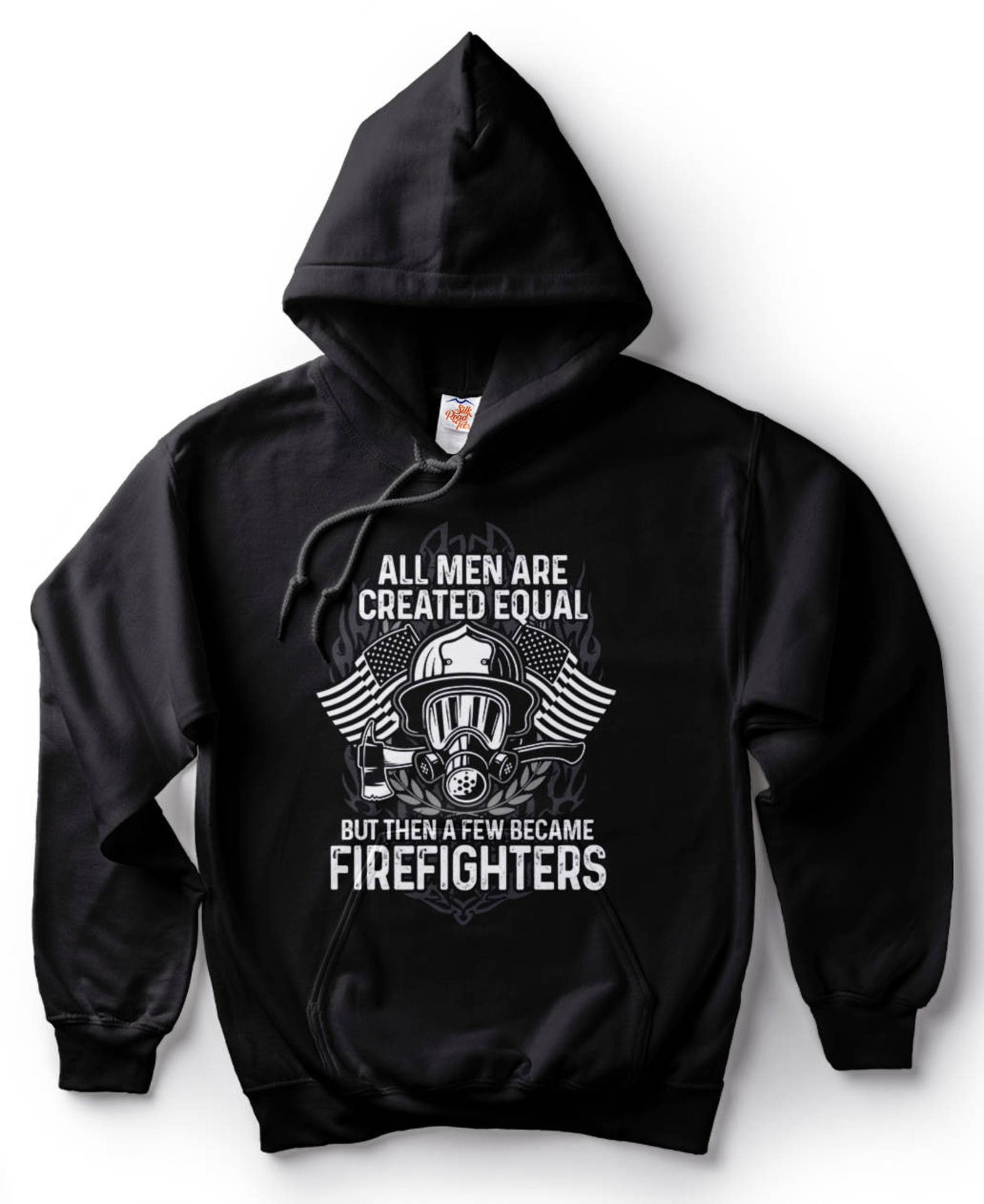 Firefighter Hoodie Proud American Firefighter Hooded - Etsy
