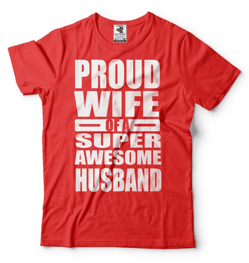 Wife T Shirt Proud Wife Funny T For Wife Birthday T Tee Etsy