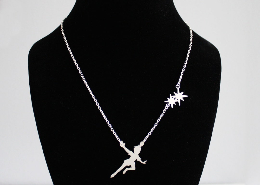 Peter Pan Second Star to the Right Necklace Sterling Silver Peter Pan ...