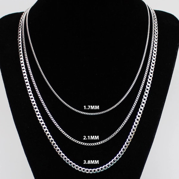 Silver Curb Chain - Etsy