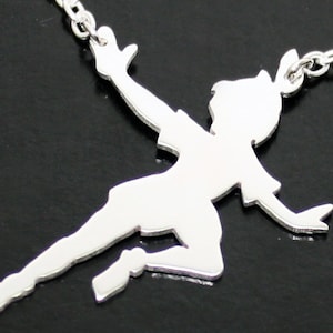 Peter Pan Necklace Sterling Silver Peter Pan Pendant, Fairy Pendant ...