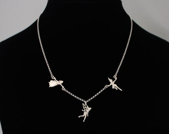 Wendy Darling Necklace Sterling Silver Peter Pan Pendant | Etsy Canada