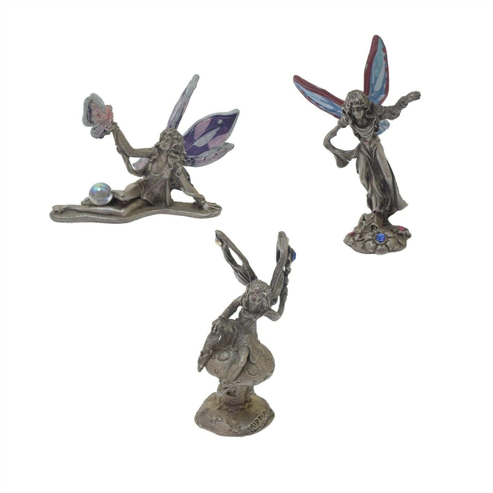 Pewter Fairy Statues