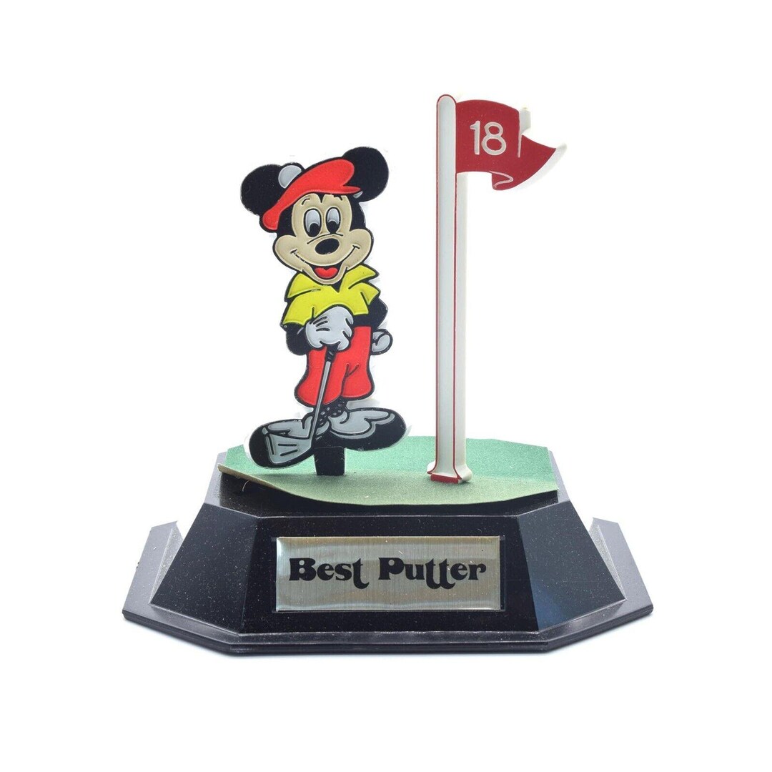 Vintage Disney Character Trophies Mickey Mouse Golf Best Putter ...