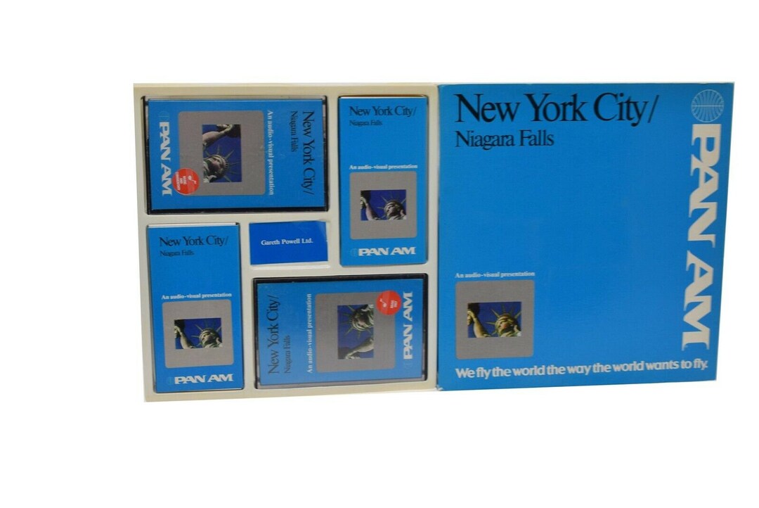 Pan Am Airline Audio Visual Slide Presentation Cassettes New - Etsy