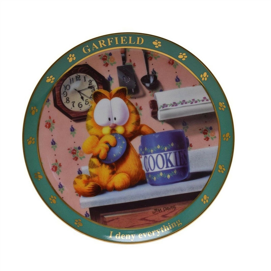 Garfield's Christmas Collector Plate 8 I Deny - Etsy Italia