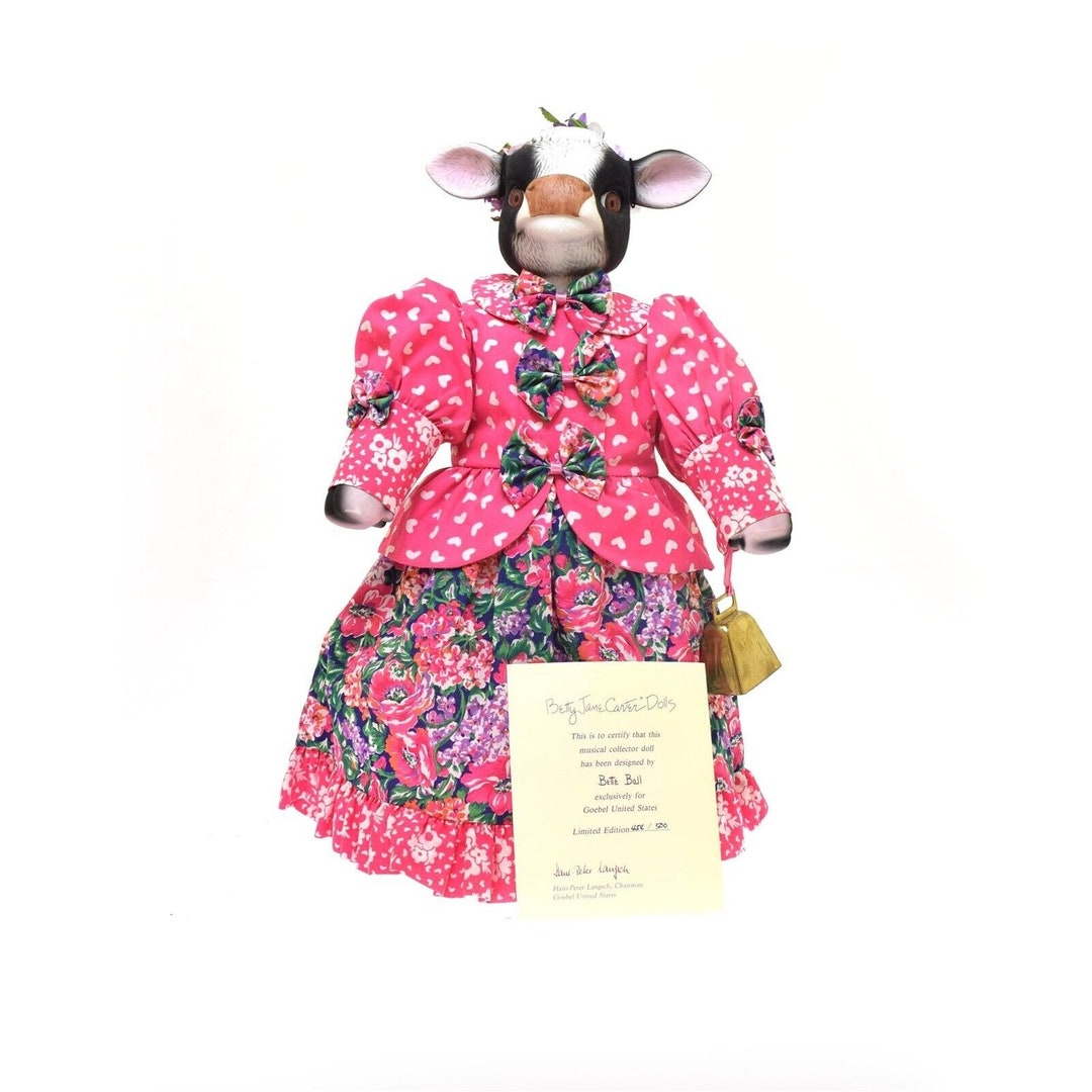 Goebel Betty Jane Carter Doll 1995 Ms Moonica Buttermilk Cow Musical ...
