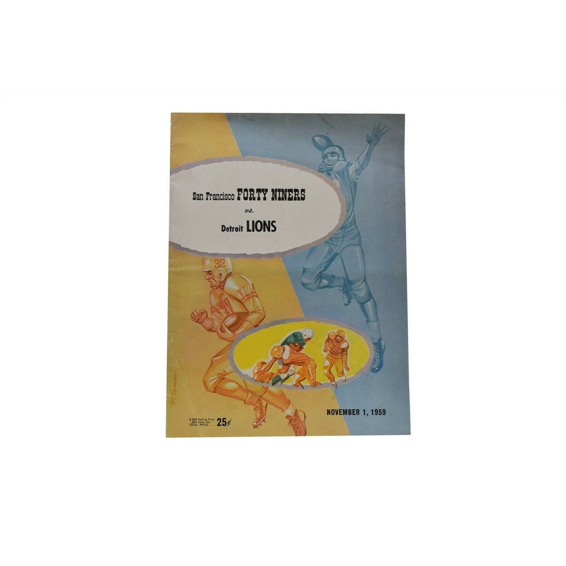 Original Cover Art for NFL Program San Francisco 49ers Vs | Etsy