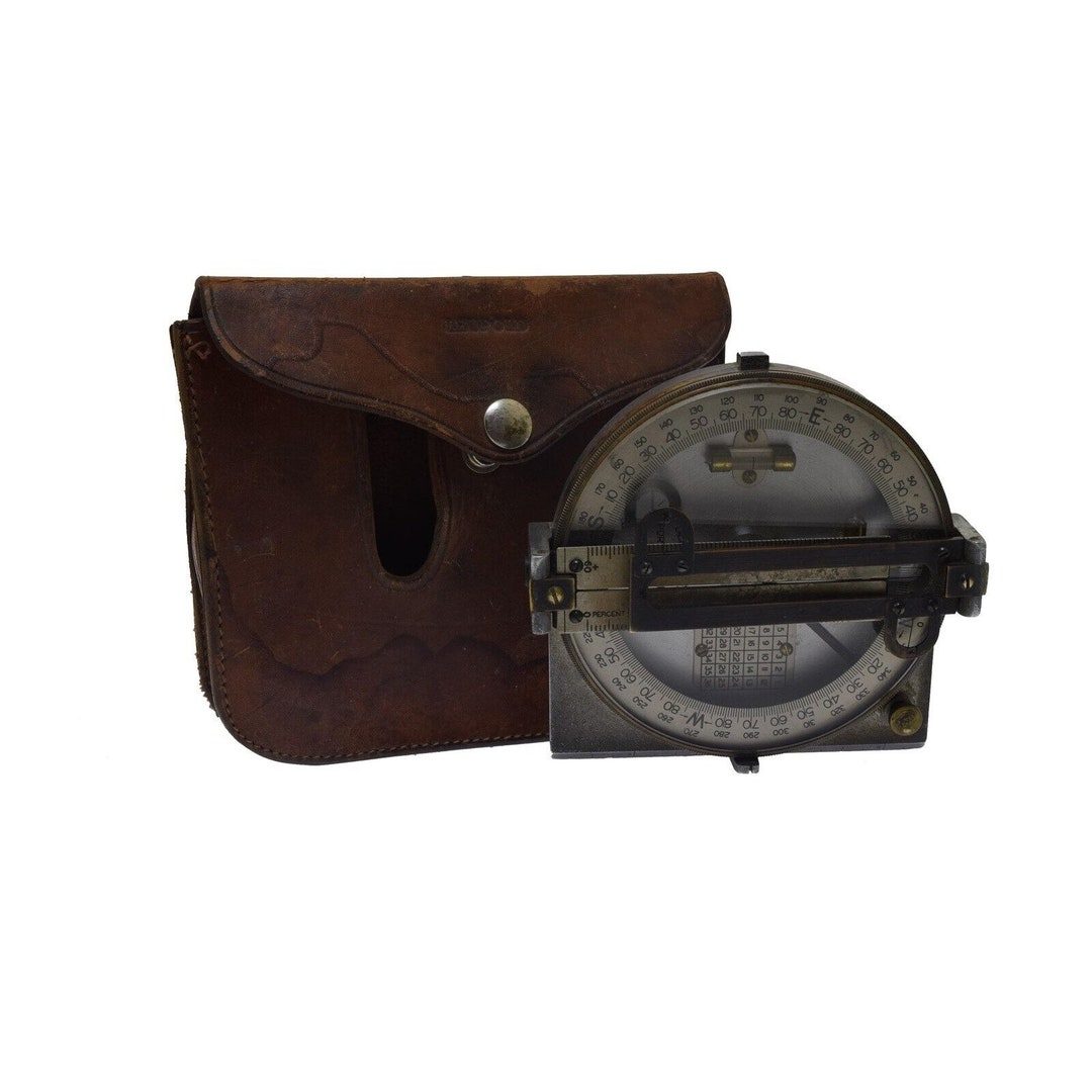 Vintage Leupold Volpel & Co. Forester Compass W/ Leather Case Brass ...