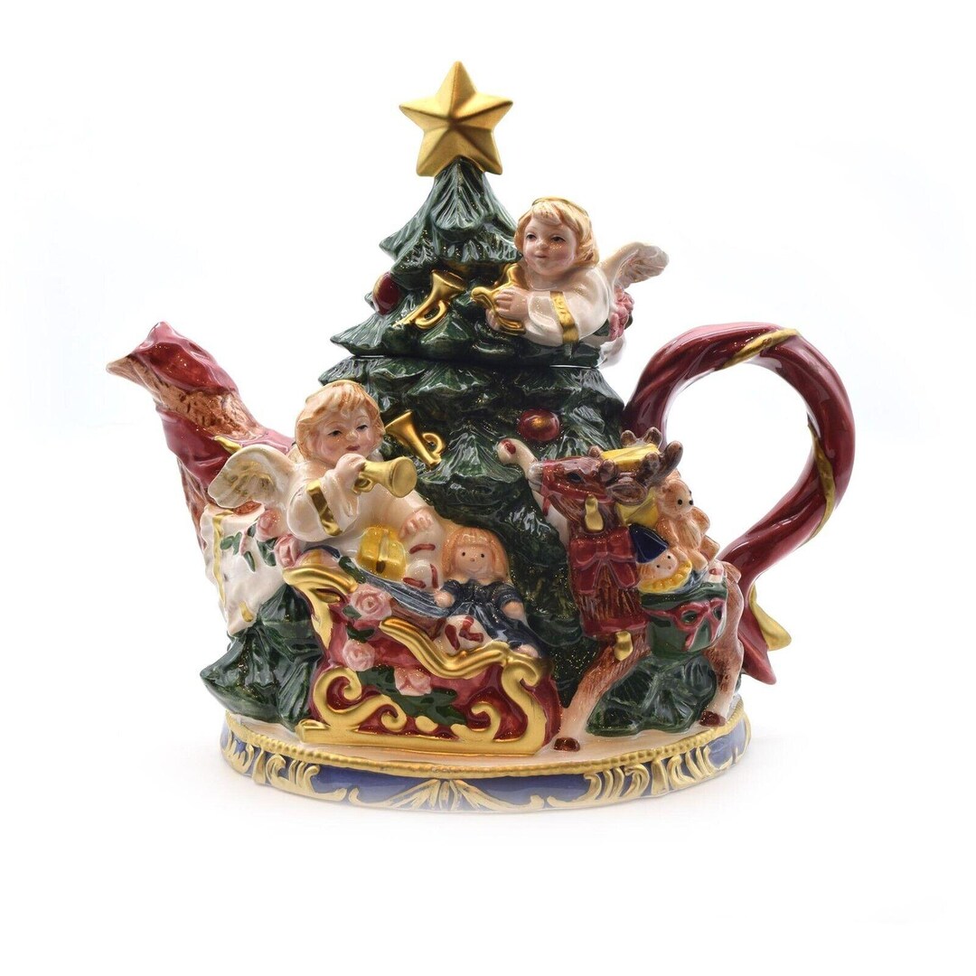 Omnibus Angel Christmas Tree Teapot 2028/50 NEW in Box 1997 - Etsy