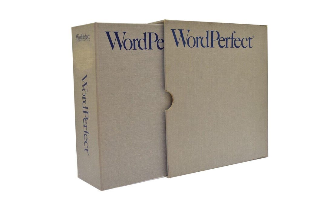 Wordperfect for DOS 5.1 in Binder Box (manual Only - No Software) - Etsy