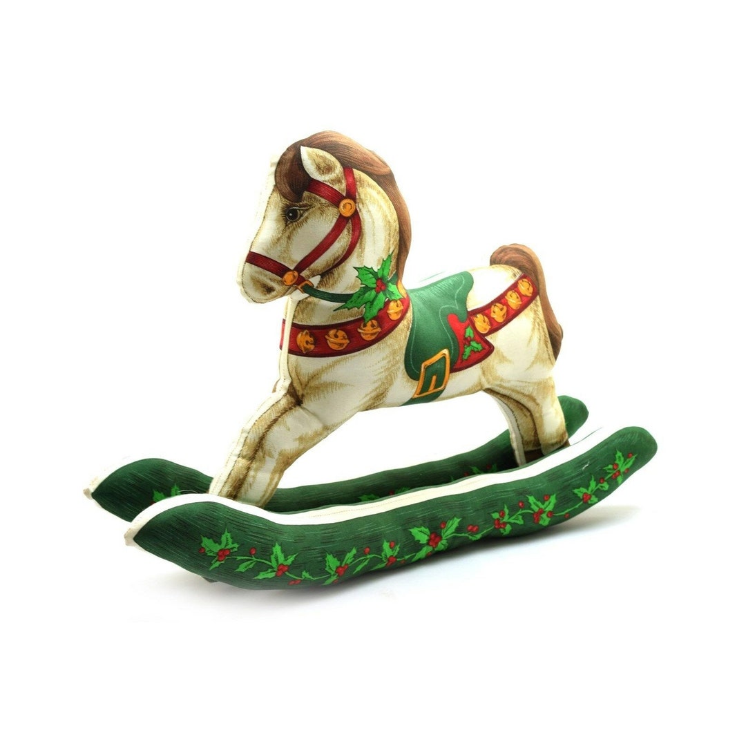 Assembled Kit Fabric Rocking Horse VIP Cranston Vintage Fabric Holiday ...