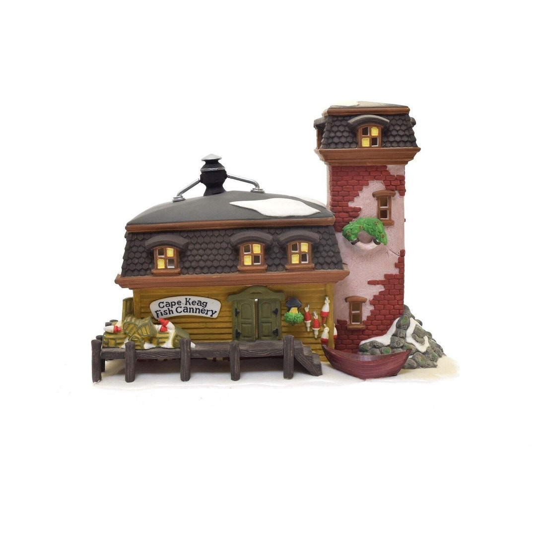 Department 56 New England Village Series cape Keag Fish Cannery 5652-9 ...
