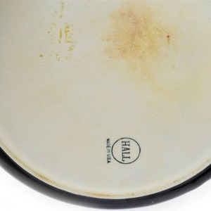 Hall Pottery Bean Pot Metal Lid Double Handle Black - Etsy