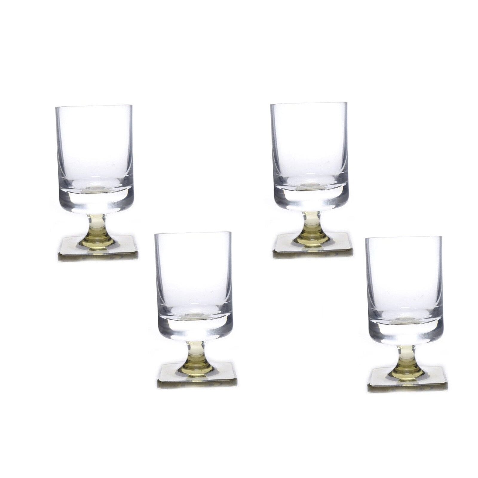 Linear Smoke Rosenthal Clear Smoke Stem Square Base 2 3/4" Cordial (set ...