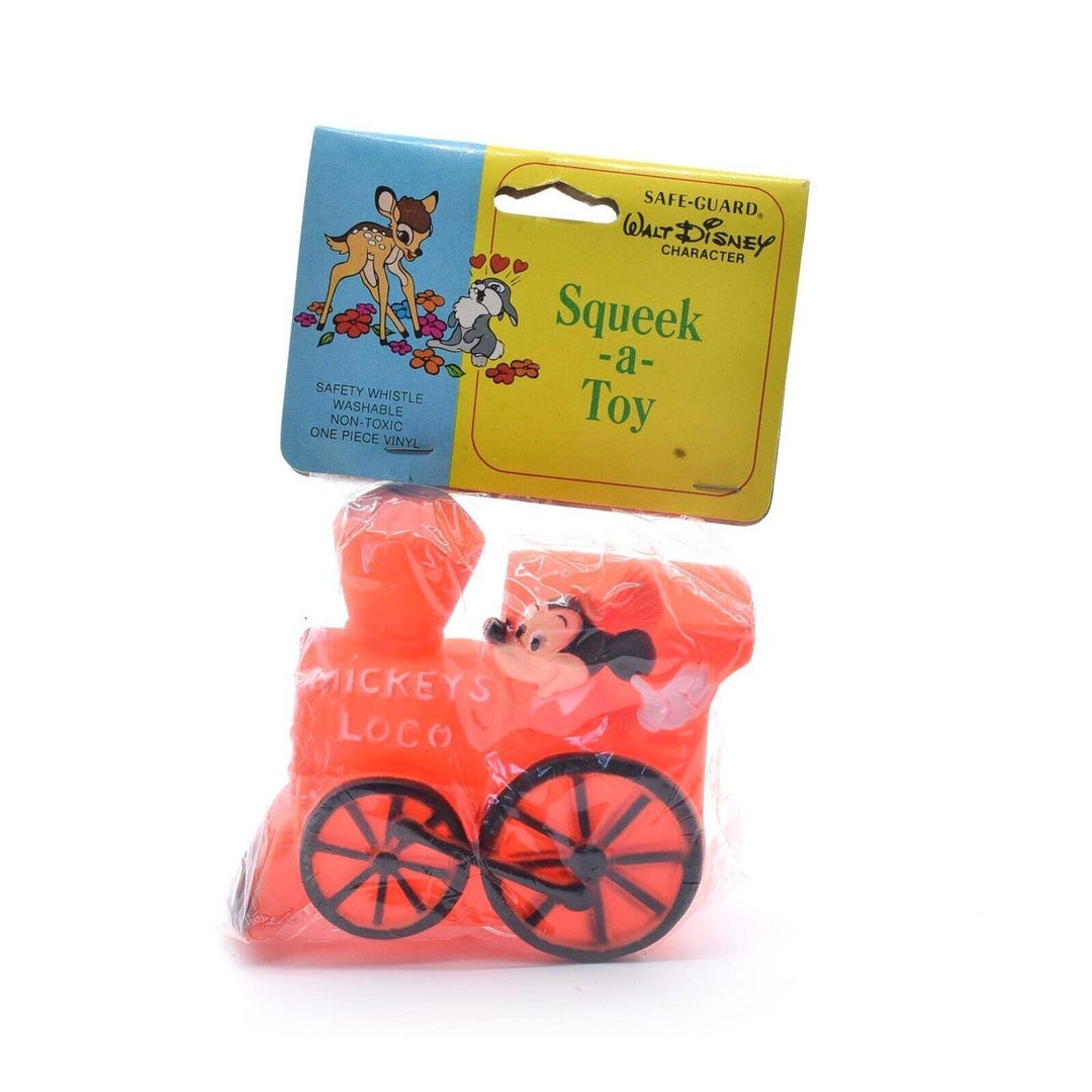Vintage Disney Safe-guard Squeek A Toy Mickey Mouse Danara NOS 8 ...