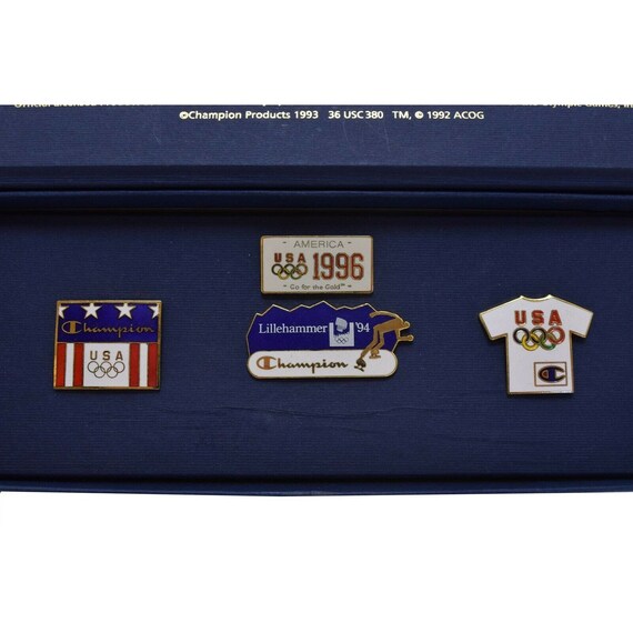 Champion Commemorative Olympic Pin Set 1994 and 1996 … - Gem