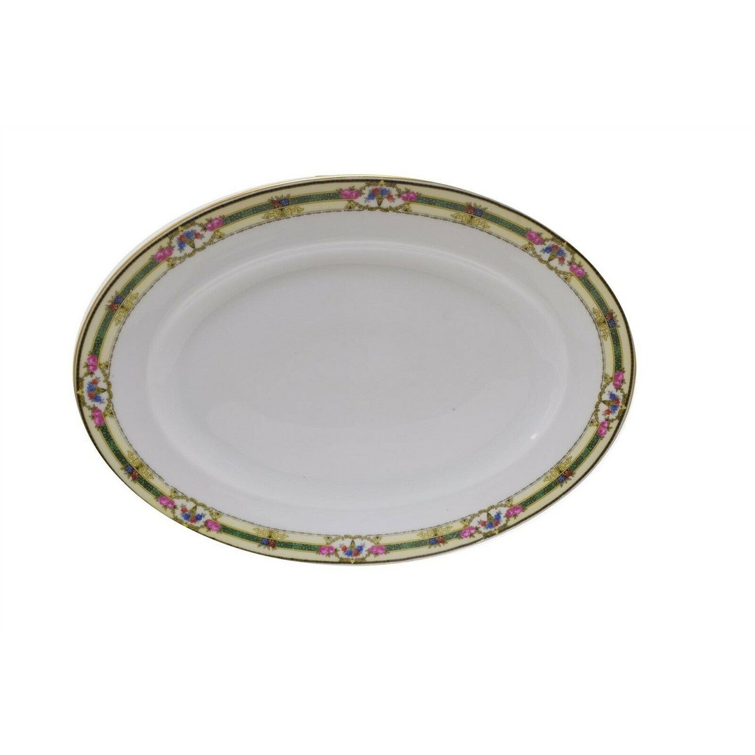 Vintage Victoria Czech DORSET China Urn Flowers 15.25 Oval Serving ...