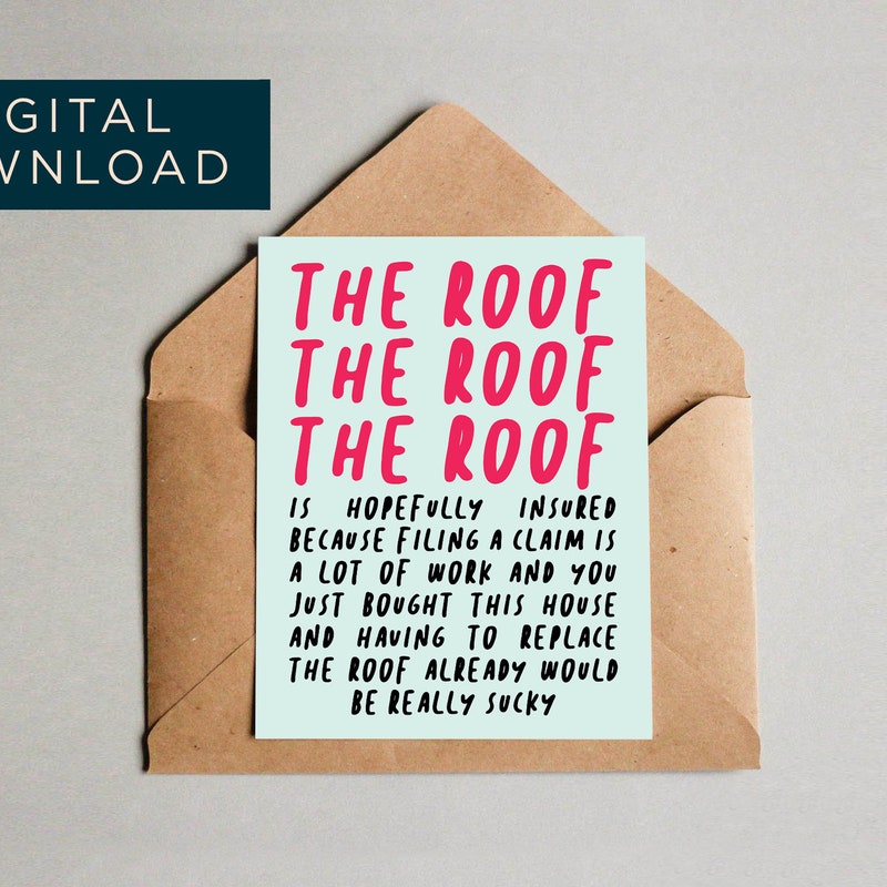 Funny New Home Card - Etsy