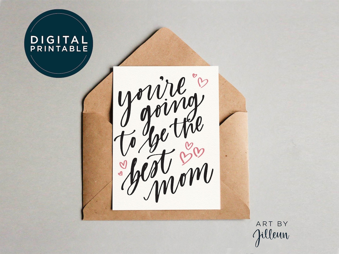 DIGITAL Soon-to-be Mom Card, Going to Be the Best Mom Card, Expecting ...