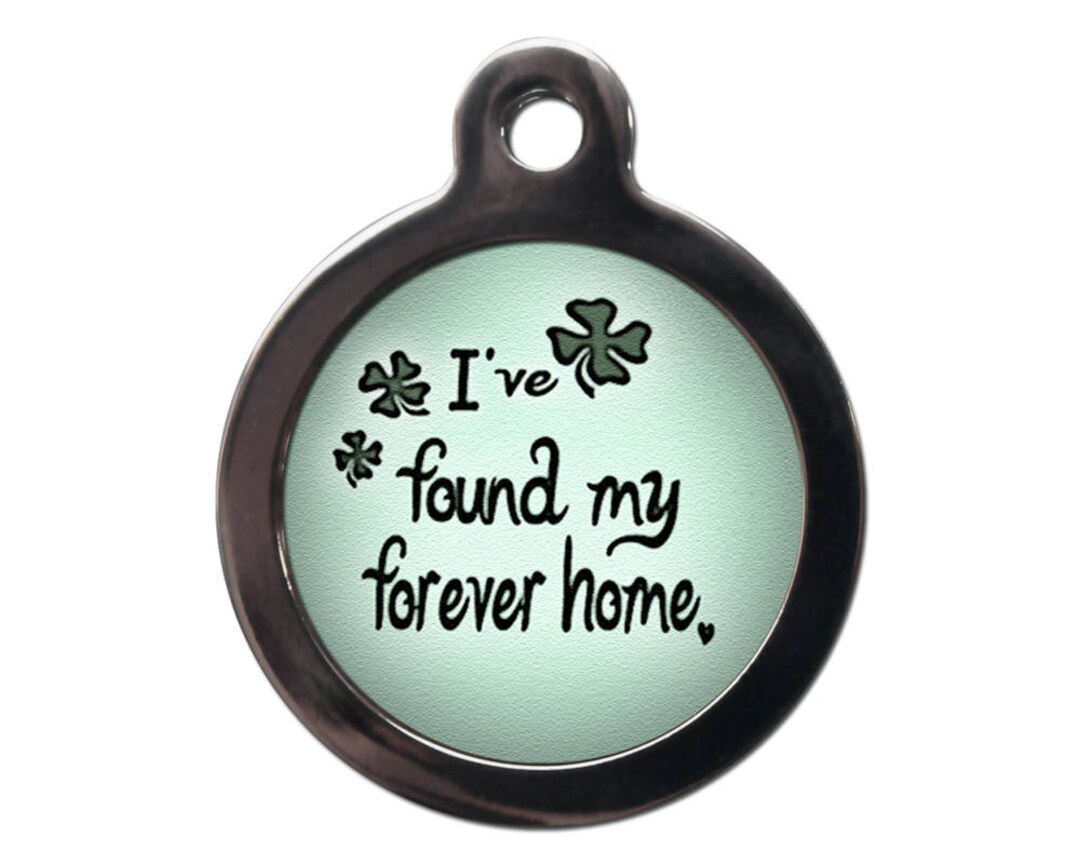 Custom Forever Home Pet Tag - Rescue Pet Dog Cat Tags - Etsy
