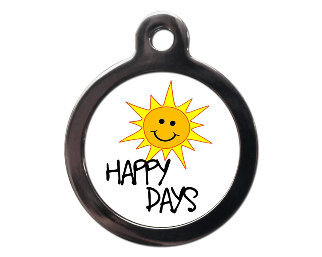 Sunshine Happy Days Pet ID Tags Dog Tags for Dogs and Cats - Etsy