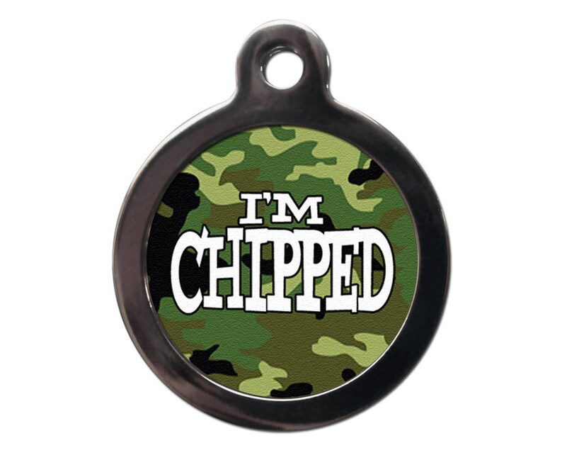 I'm Chipped Pet ID Tag Chipped Dog Cat Identity Tags - Etsy UK