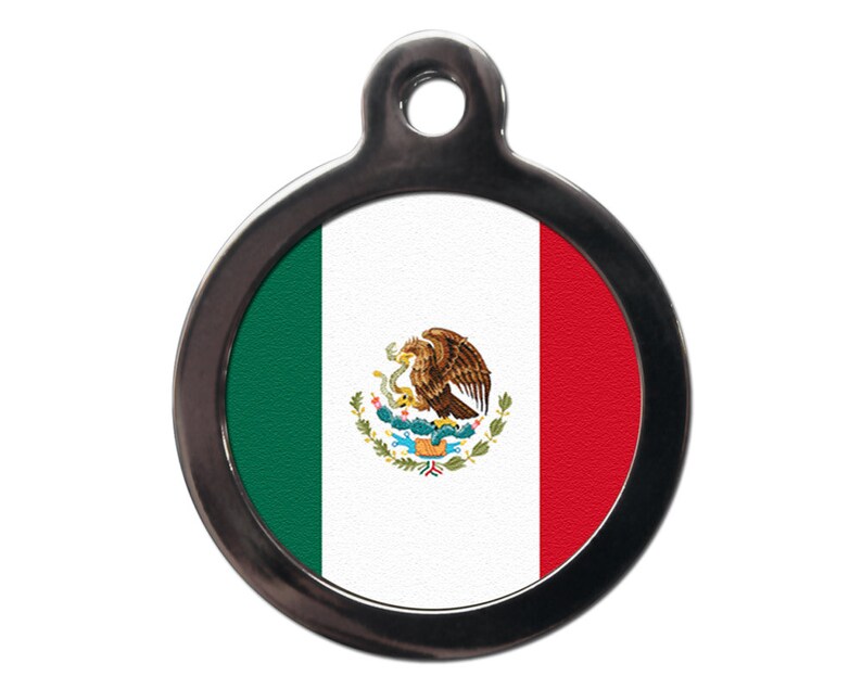 Flag of Mexico Pet Tag Mexican Flag ID Tags-custom Dog Cat - Etsy UK
