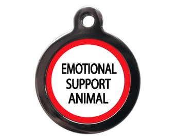 Emotional Support Dog Tag | Etsy