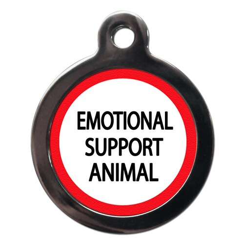 Medical ID Tag Emotional Support Dog - Etsy
