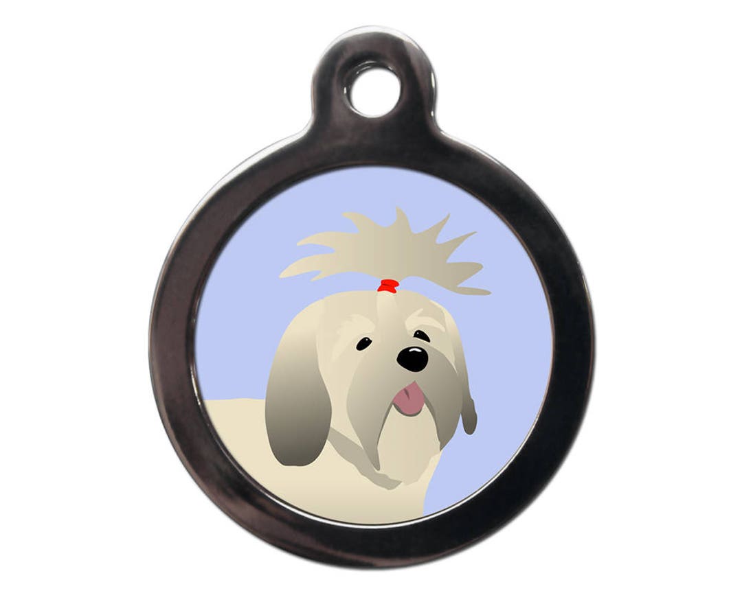Lhasa Apso Breed Pet Tag - Etsy