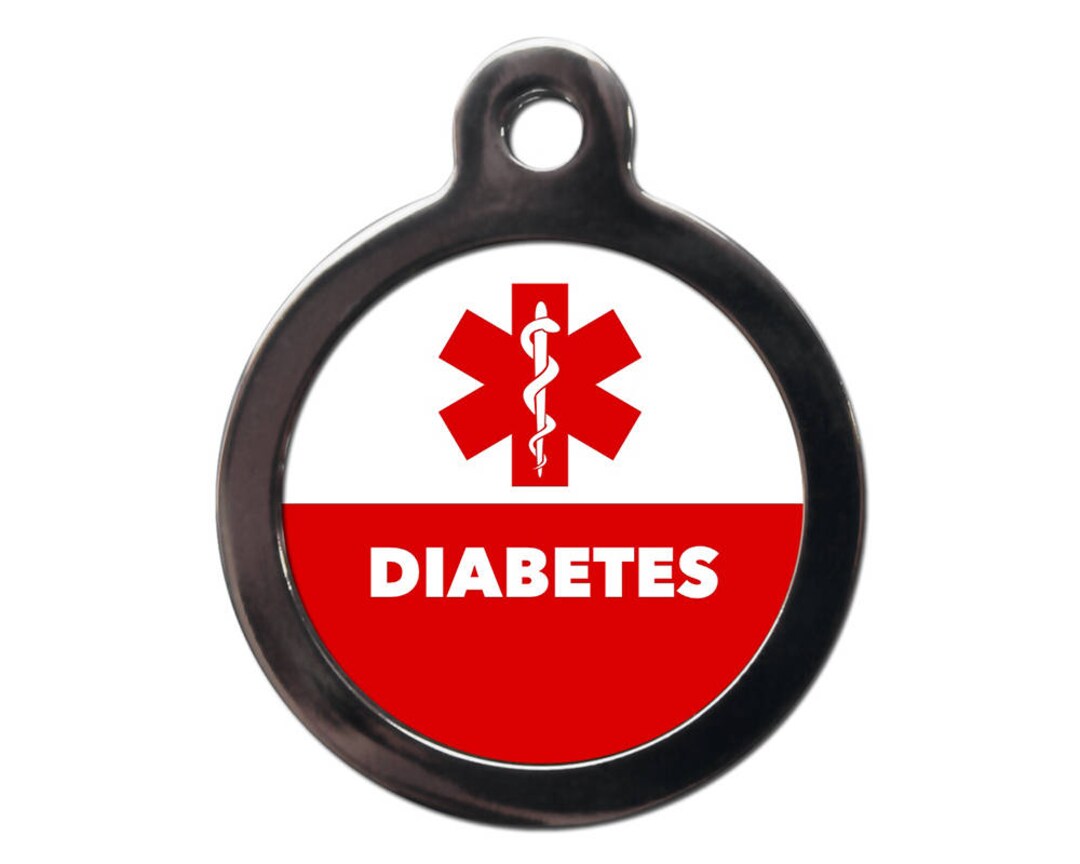 Diabetes Alert Pet ID Tag Diabetic Pet Dog Cat Id Tags - Etsy