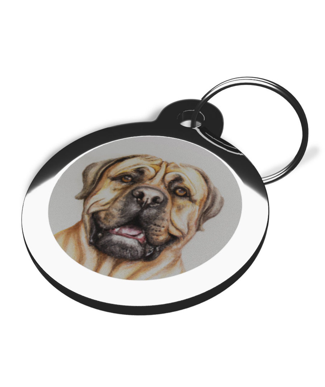 Mastiff Personalised Dog Tags for Dogs Breed Pet ID Tags-metal ...