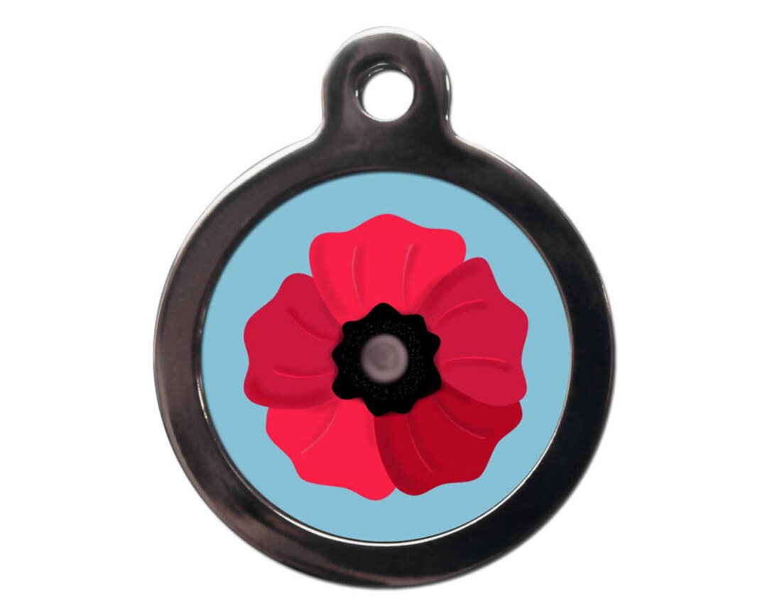Custom Pet ID Tags Personalized Poppy Pet Tags Custom Dog Tags Dog ...