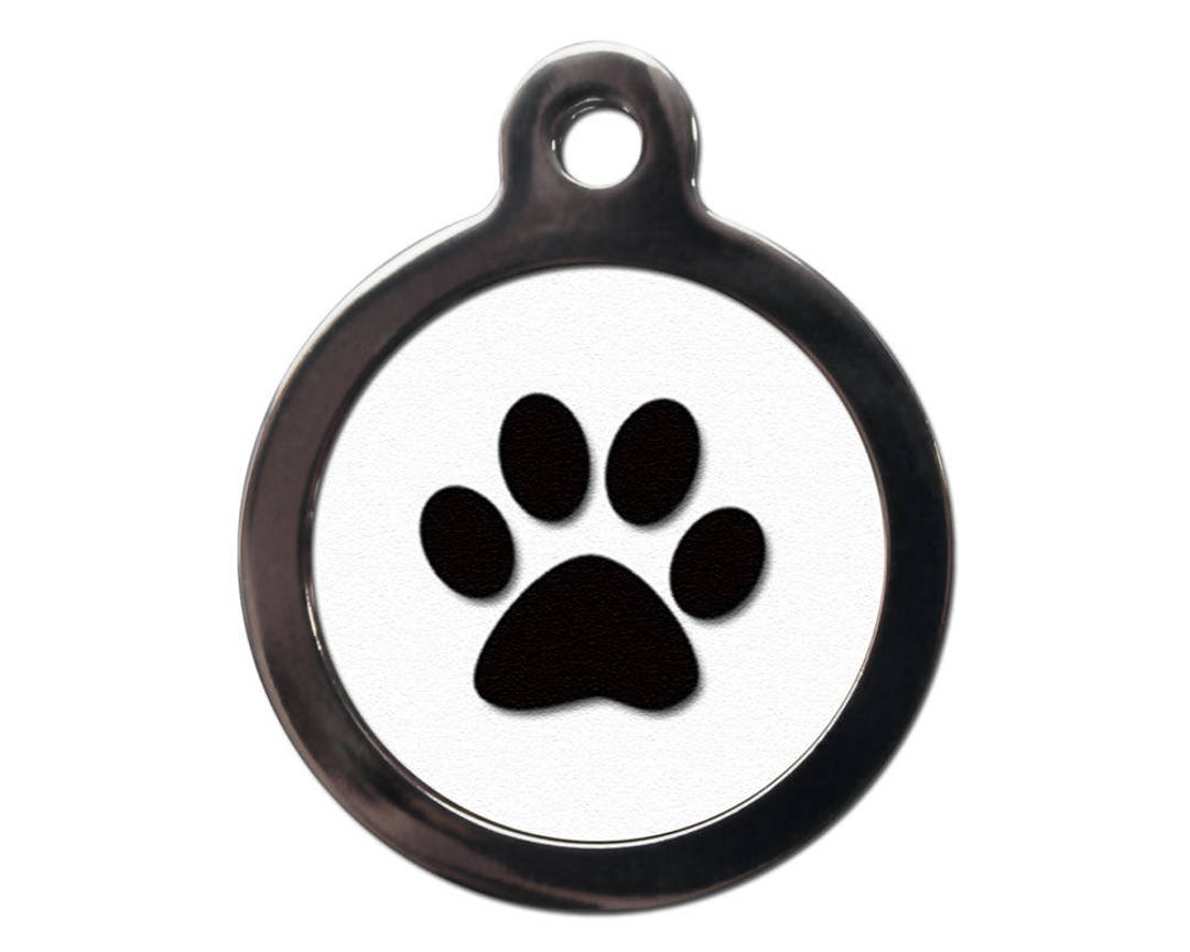 Etiqueta de identificación de mascota de pata clásica Etiquetas de ...