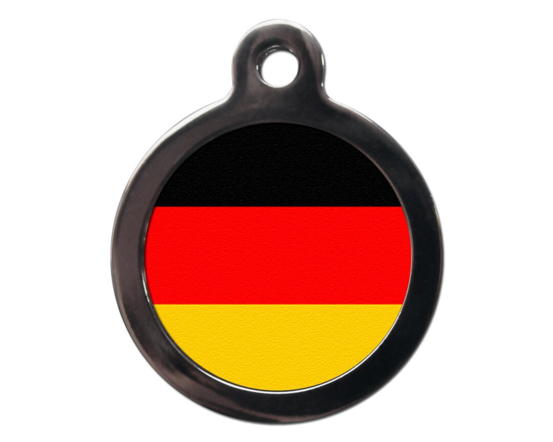 Flag of Germany Pet Tag - German Flag Tags - Etsy