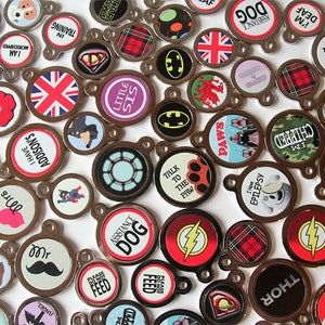 Funny Dog Tags Bad Dog for Life Pet ID Tag Funny Dog Cat Identity Tags ...