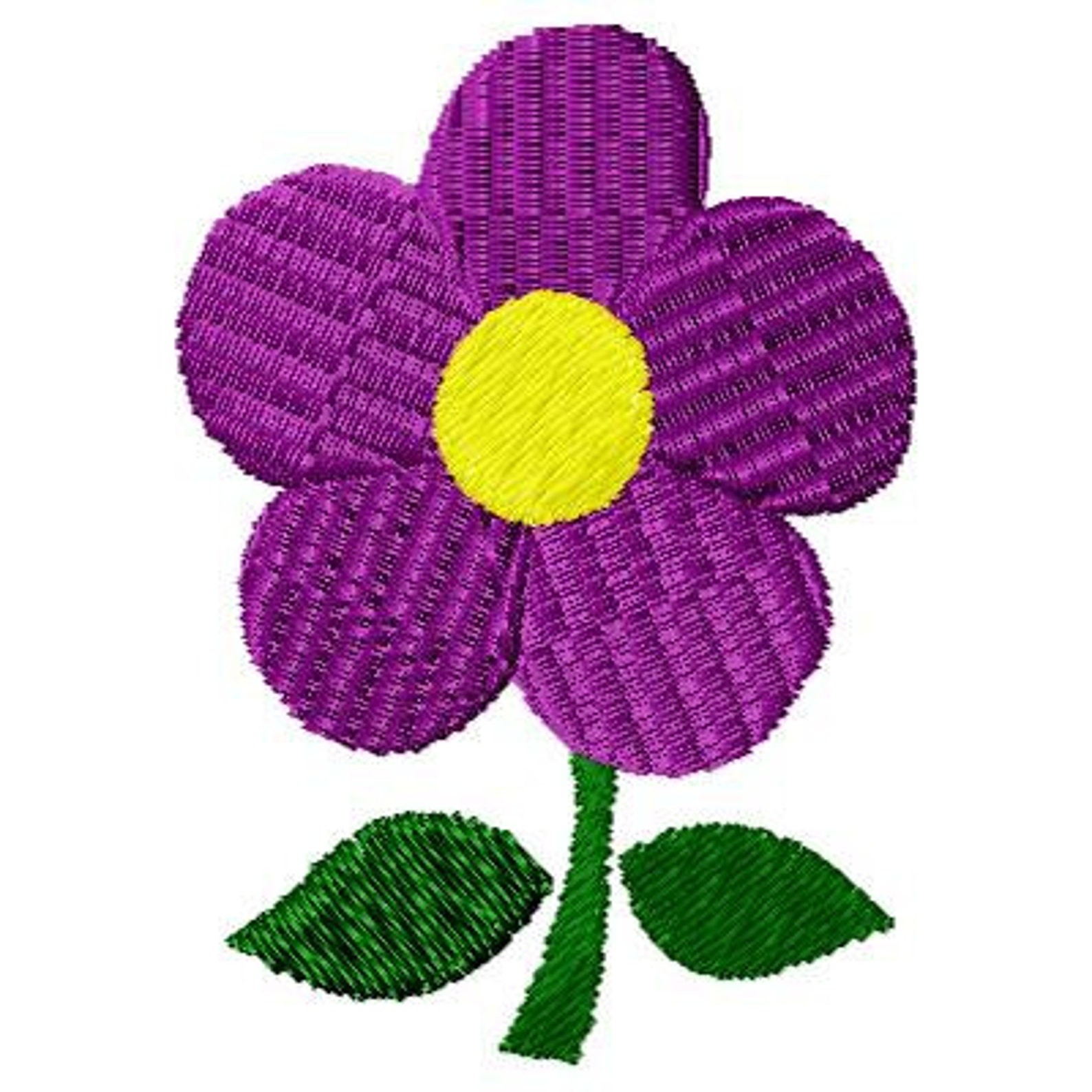Machine Embroidery Simple Flower - Etsy