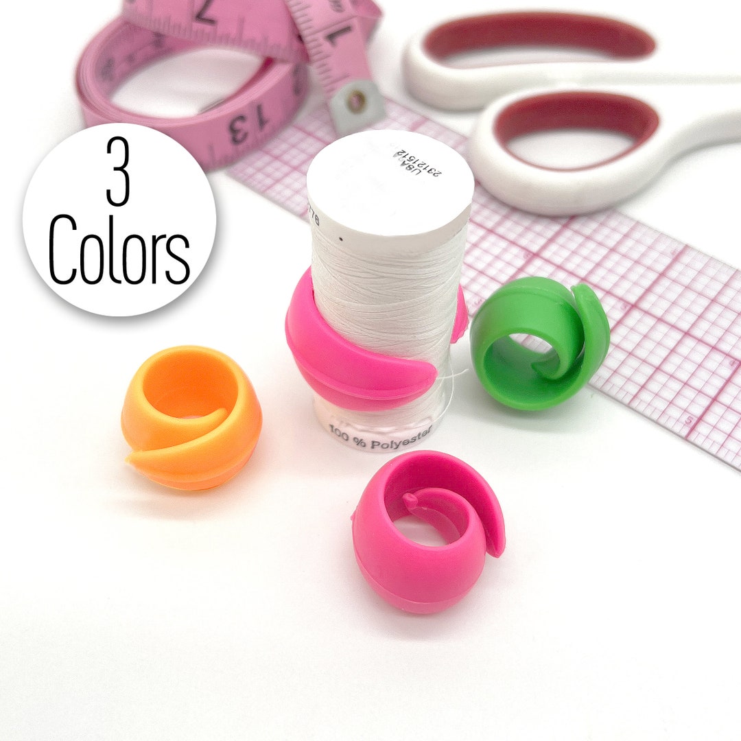 Set of 5 Silicone Spool Holder Bobbin Clamps in 3 Colors - Etsy