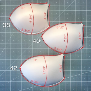 Molded Contoured Bra Cups, Inserts or Sewn in for Lingerie, Swimwear ...