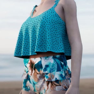 Downloadable PDF "dani" Swim Top Sewing Pattern Sizes XS-L - Etsy