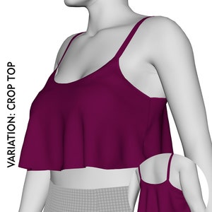 Downloadable PDF "dani" Swim Top Sewing Pattern Sizes XS-L - Etsy