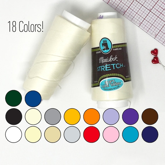 Stretch Thread. Textured Nylon Thread for Bobbin or Looper. | Etsy