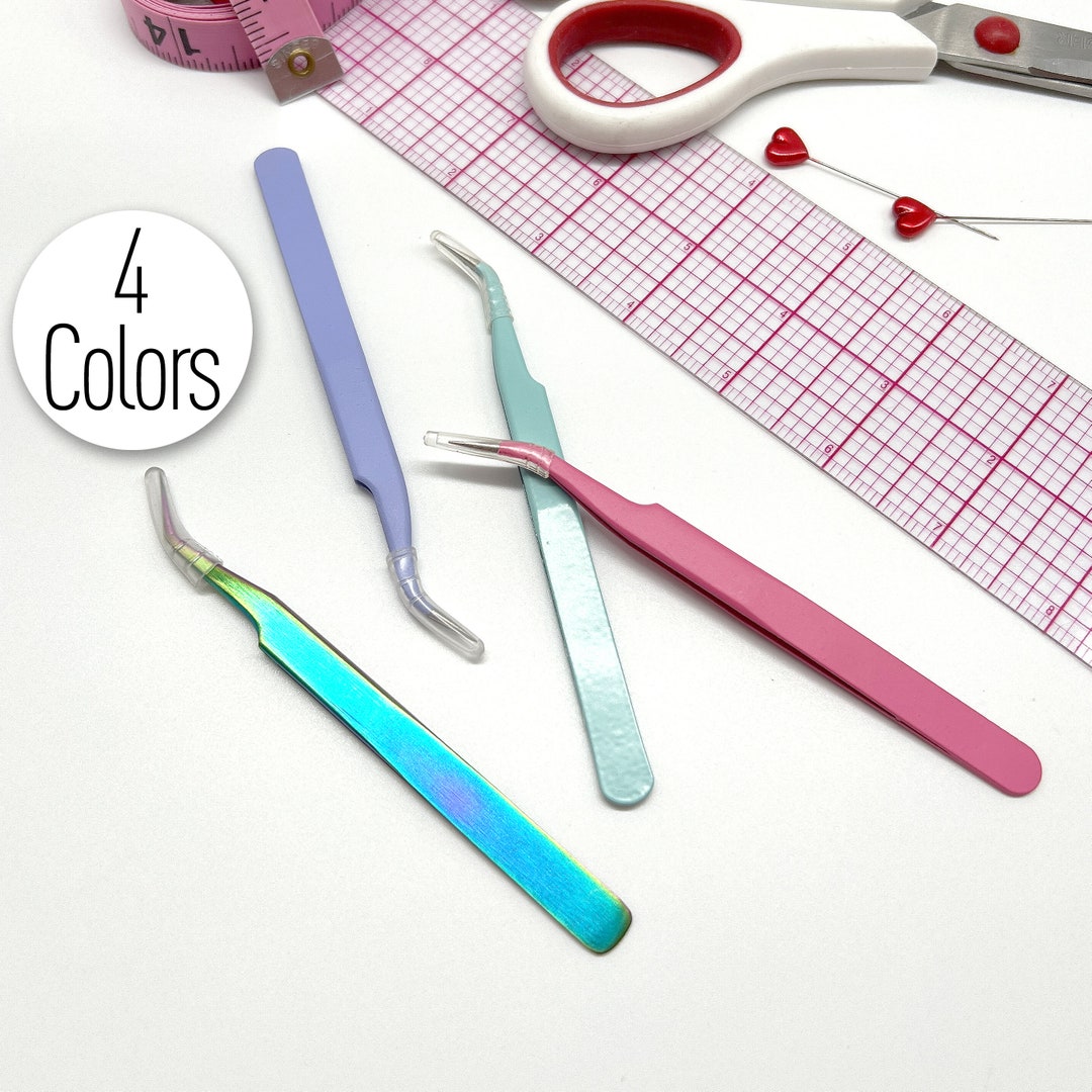 Sewing Thread Tweezers With Curved Tip- 4 Colors - Etsy