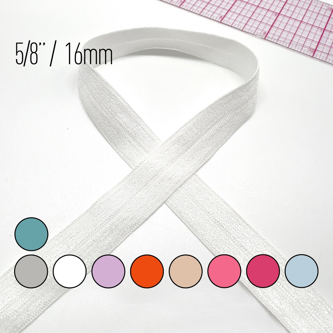 5/8" (15mm) Shiny, FOE Fold Over Elastic Elastic– 2 Yards - Etsy
