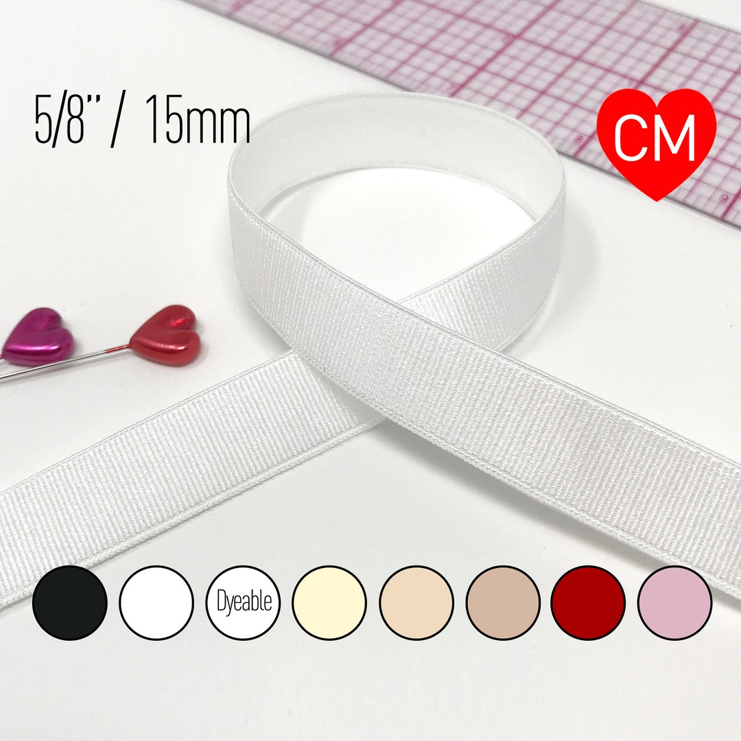 5/8" (15mm) Satin Strapping Elastic, Bra Strap- 2 Yards - Etsy