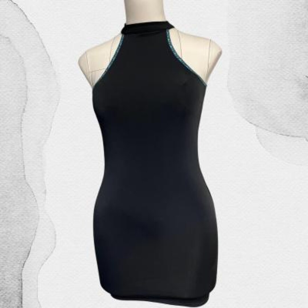 The Maria Classic Black Mini Dress Sexy Open Back Club & Party Made in ...