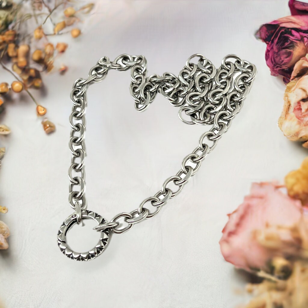 O Ring Thick Stainless Steel Chain for Beaded Pendant - Etsy