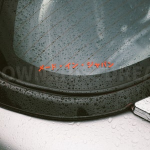 2x Made in Japan Jdm Transparent Slap Sticker Window Sticker Katakana ...