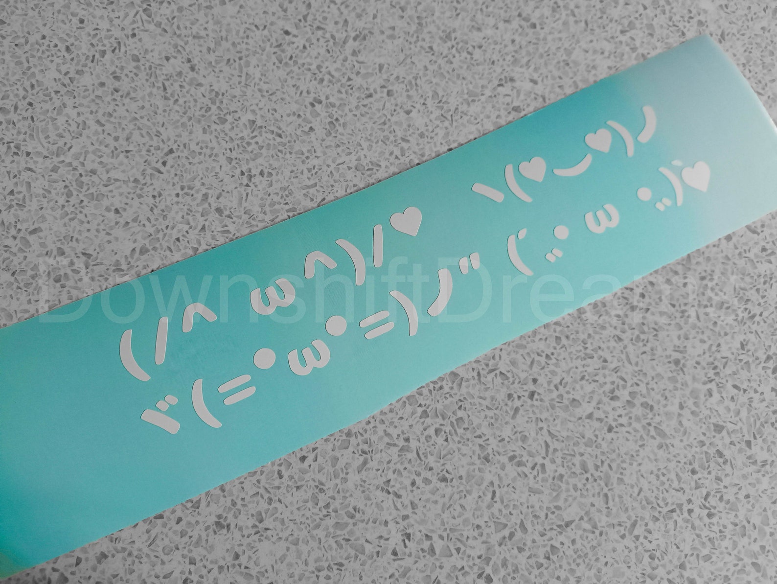 Kaomojis Kawaii Text Emoji JDM Transparent Slap Stickers Window ...